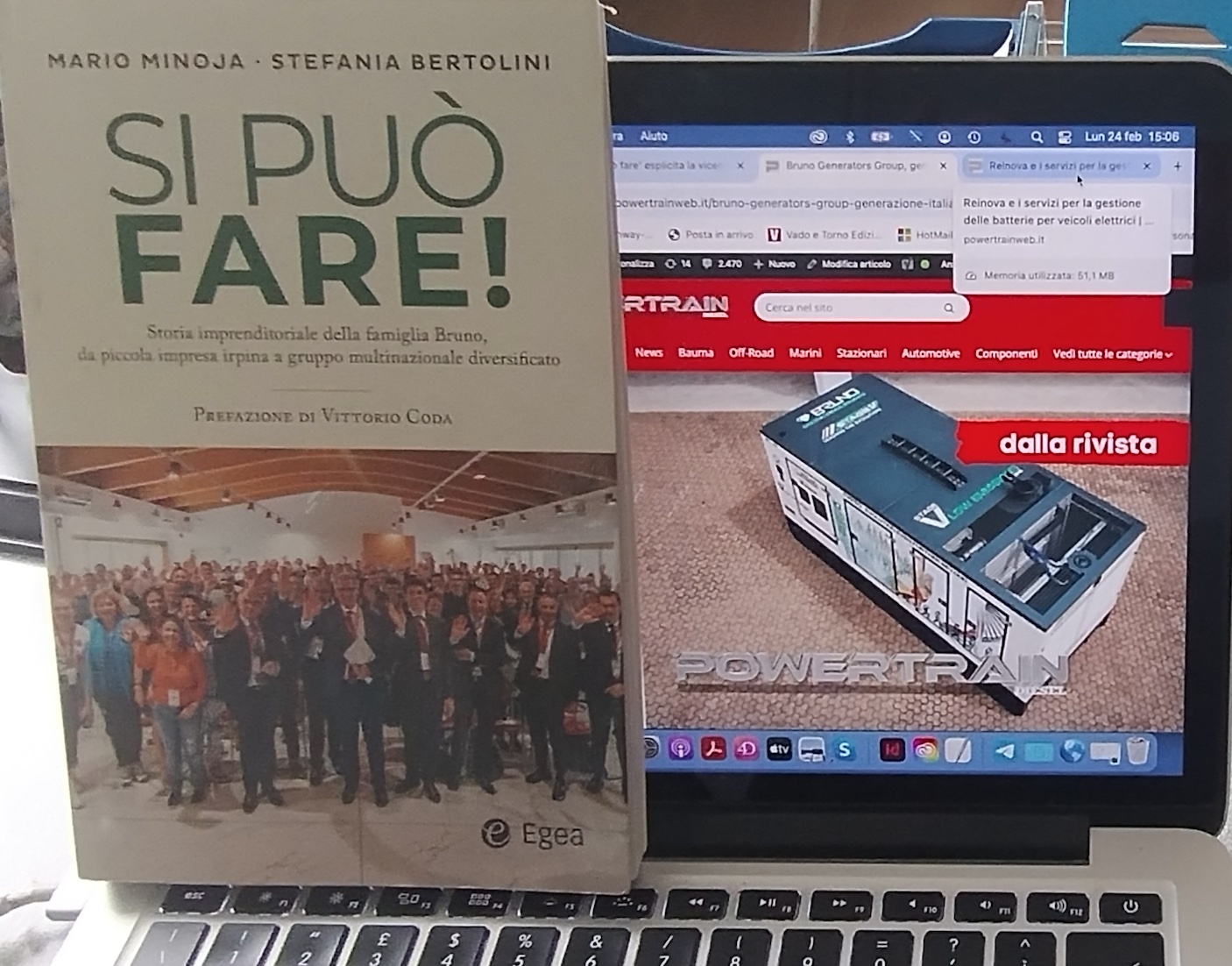 'Si può fare' esplicita la vicenda imprenditoriale della famiglia Bruno